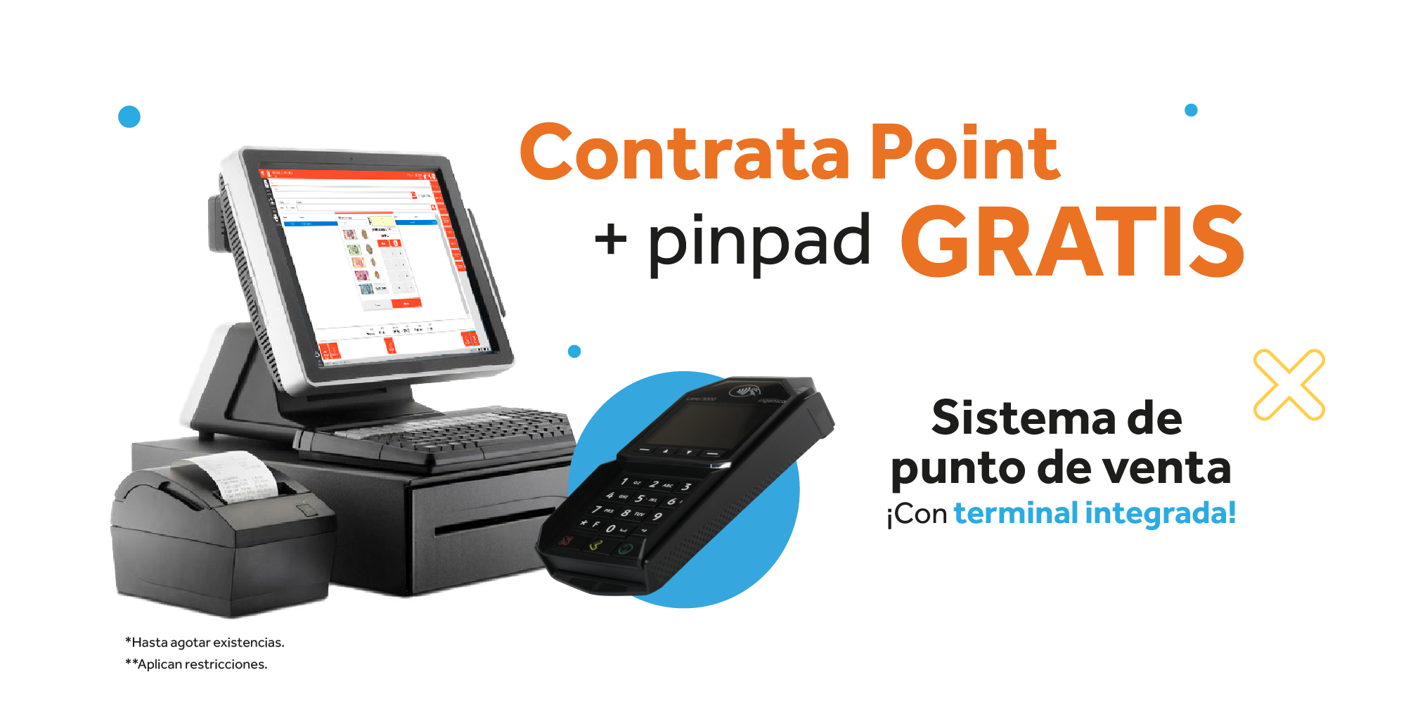 Promoción - Sistema punto de venta con terminal bancaria